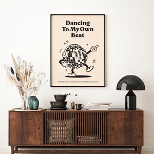 Retro Music Poster, Dance Poster, Trendy Art Print, Trendy Wall Art ...