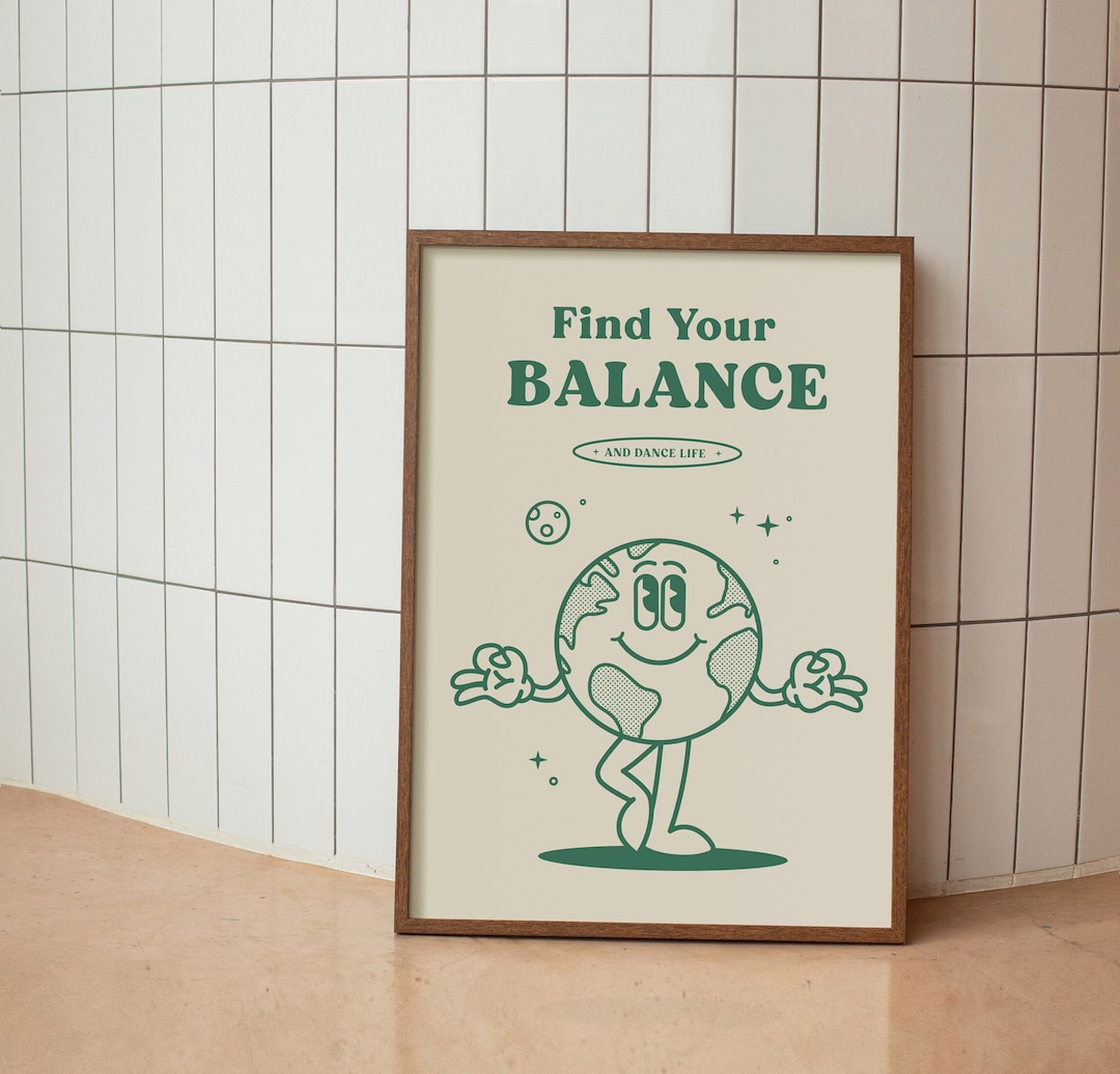 Motivational Poster, Retro Style Print, Mindful Reminder Print ...