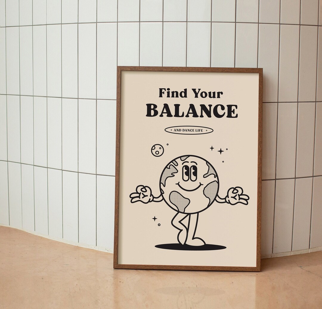 Motivational Poster, Retro Style Print, Mindful Reminder Print ...