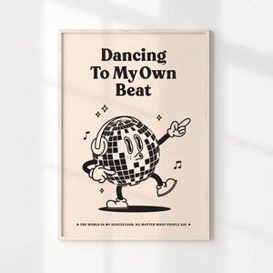 Retro Music Poster, Dance Poster, Trendy Art Print, Trendy Wall Art ...