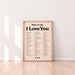 I Love You Print, Inspirational Poster, Positive Poster, Trendy Wall Art, Retro Style Print ...