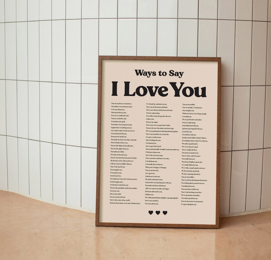 I Love You Print, Inspirational Poster, Positive Poster, Trendy Wall ...