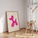 Balloon Dog Poster, Funky Art Print, Preppy Pink Room Decor, Balloon ...