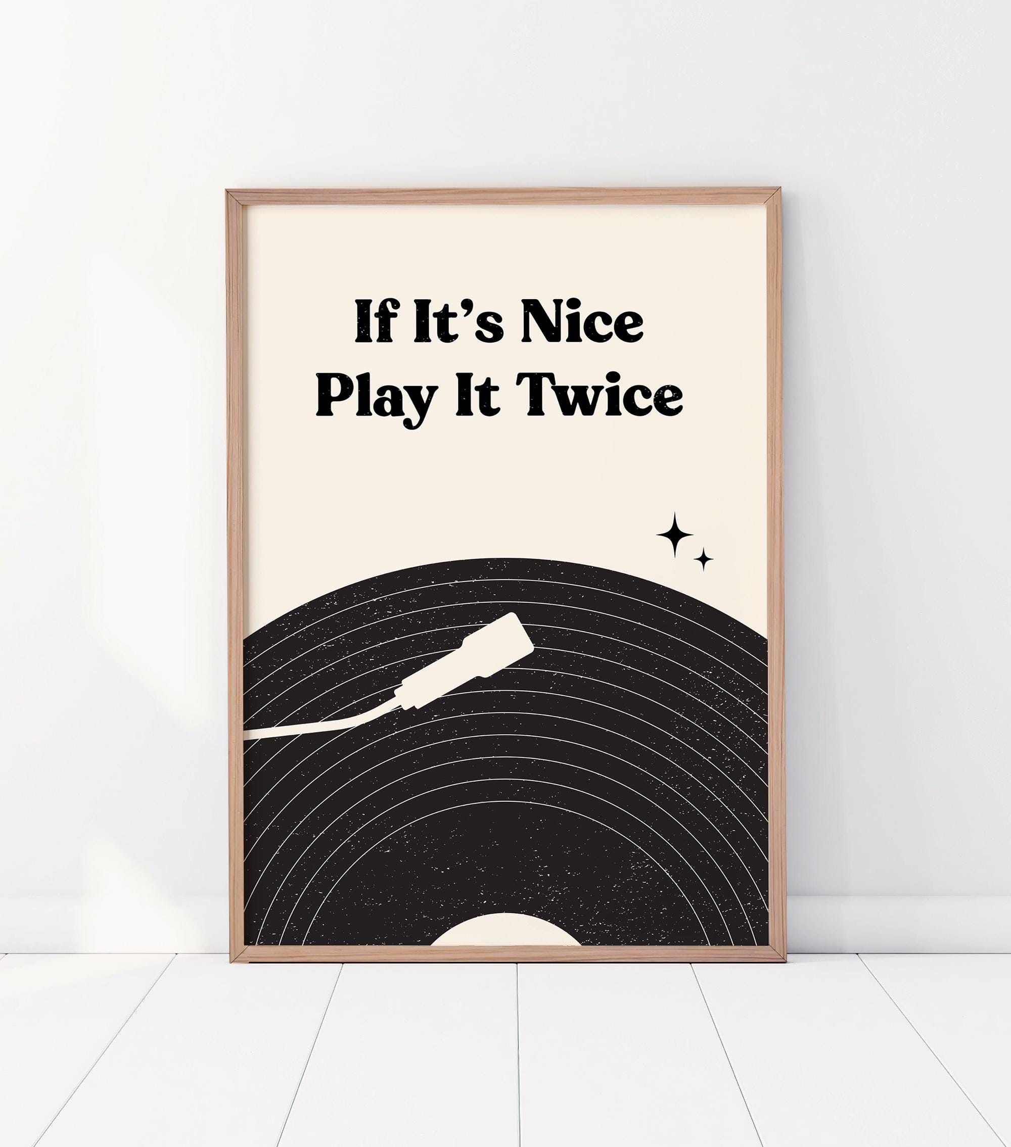 Retro Vinyl Print, Music Record Poster, Trendy Turntable Art Print ...