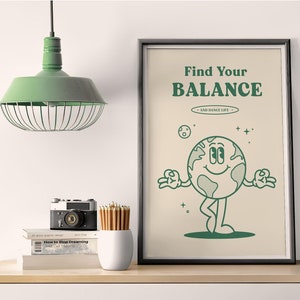 Motivational Poster, Retro Style Print, Mindful Reminder Print ...