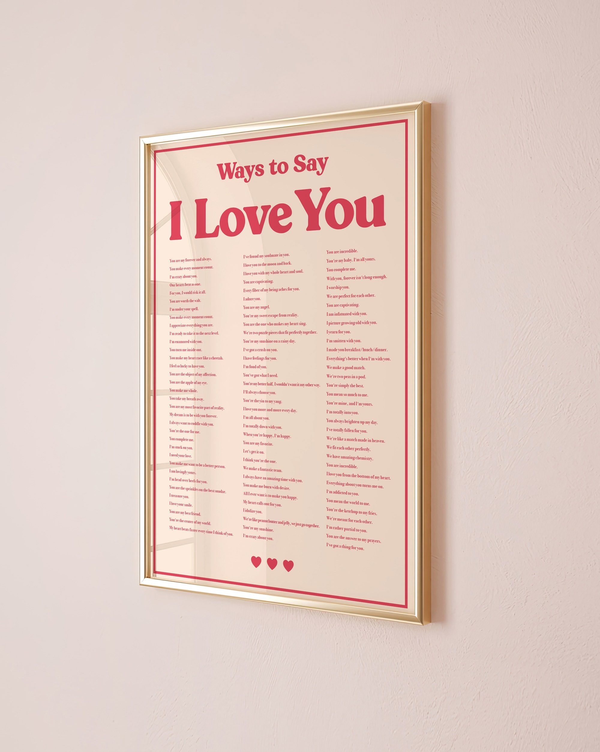 I Love You Print, Inspirational Poster, Positive Poster, Trendy Wall ...