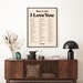 I Love You Print, Inspirational Poster, Positive Poster, Trendy Wall Art, Retro Style Print ...