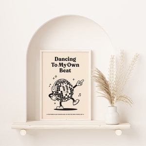 Retro Music Poster, Dance Poster, Trendy Art Print, Trendy Wall Art ...