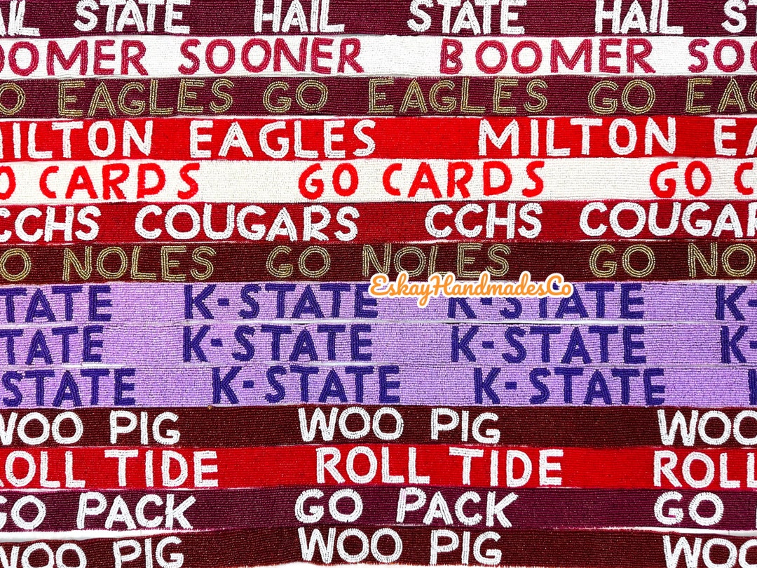 Beaded Purse Strap, College Purse Strap, Gameday Strap, Hail State, Go ...