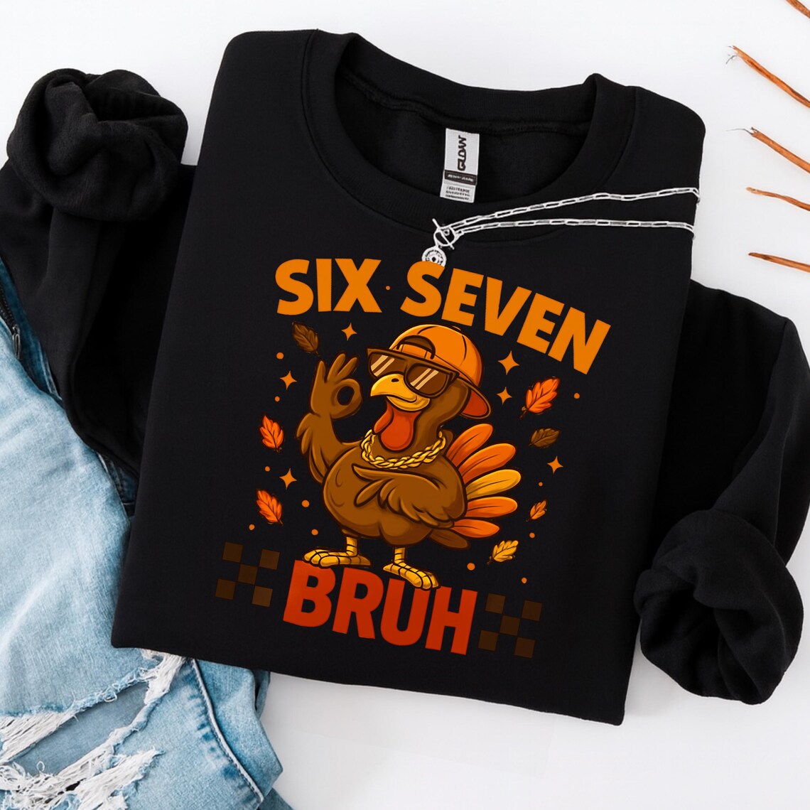 Funny Six Seven Turkey PNG, Hip Thanksgiving Turkey Trot Design ...