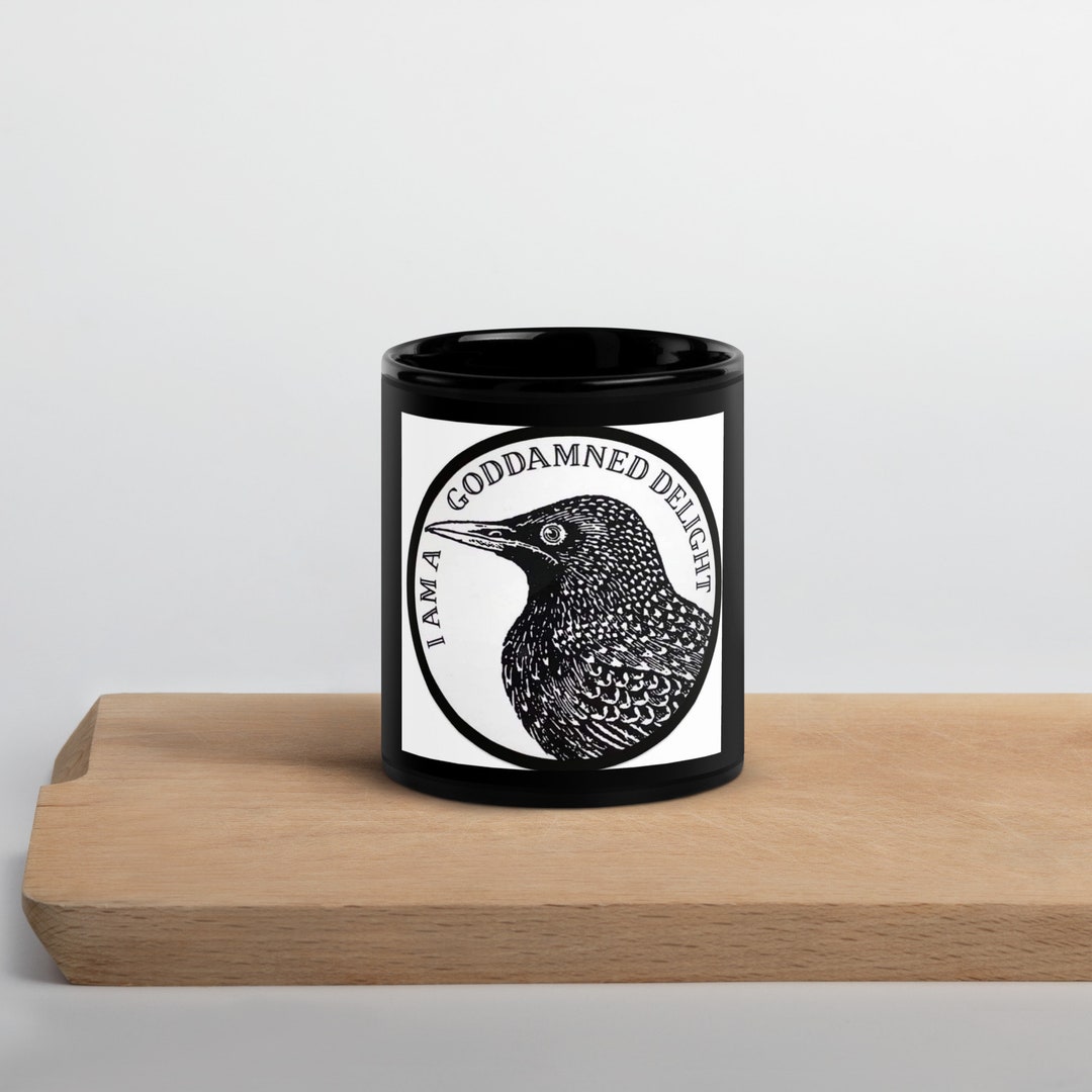 Dirty Crow Black Glossy Mug - Etsy