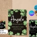EDITABLE Shamrock Birthday Invitation Set, St. Patrick's Birthday Party ...