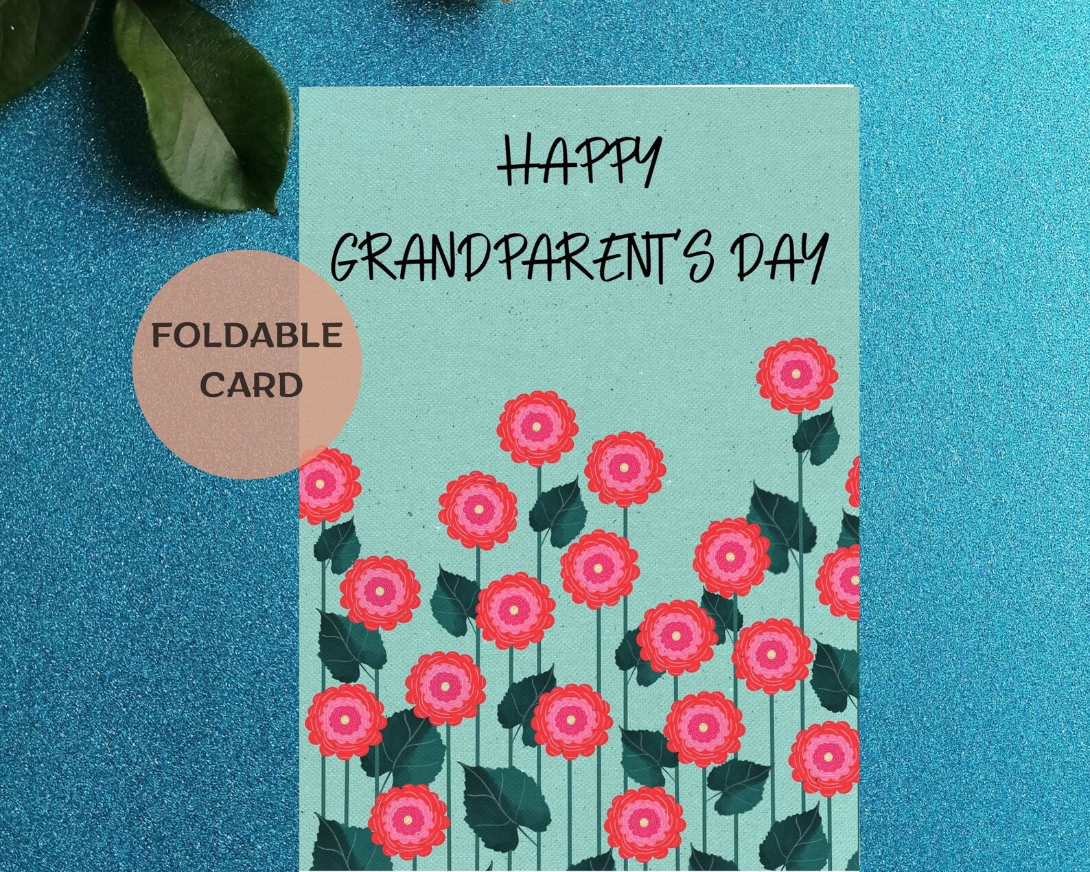 Grandparent's Day Card, Printable Grandparents Day Card, Gift for ...