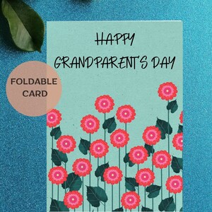 Grandparent's Day Card, Printable Grandparents Day Card, Gift for ...
