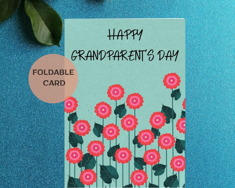 Grandparent's Day Card, Printable Grandparents Day Card, Gift for ...
