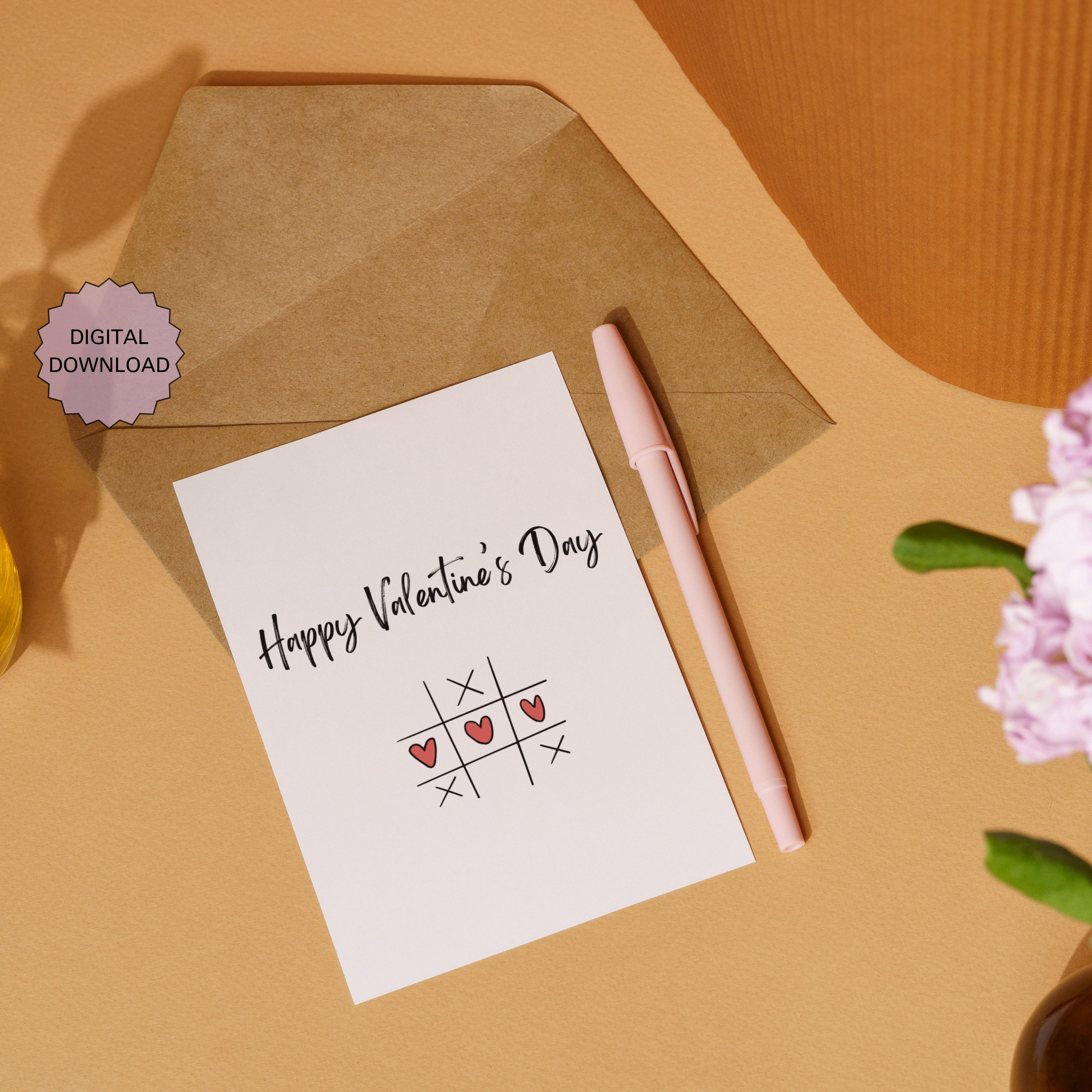 Romantic Love Card, Printable Valentine's Day Card, Anniversary Card ...