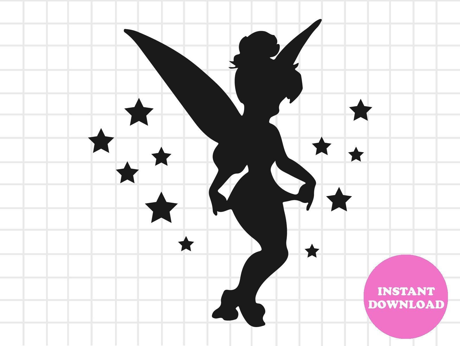 Simple Tinkerbell Silhouette