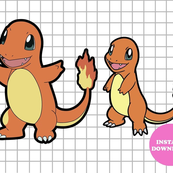 Charmander Svg - Etsy