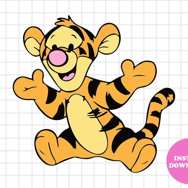 Baby tigger svg - Etsy España