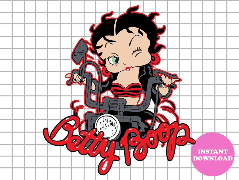 Betty Boop Svg Layered Item Bettyboop Clipart Cricut - Etsy