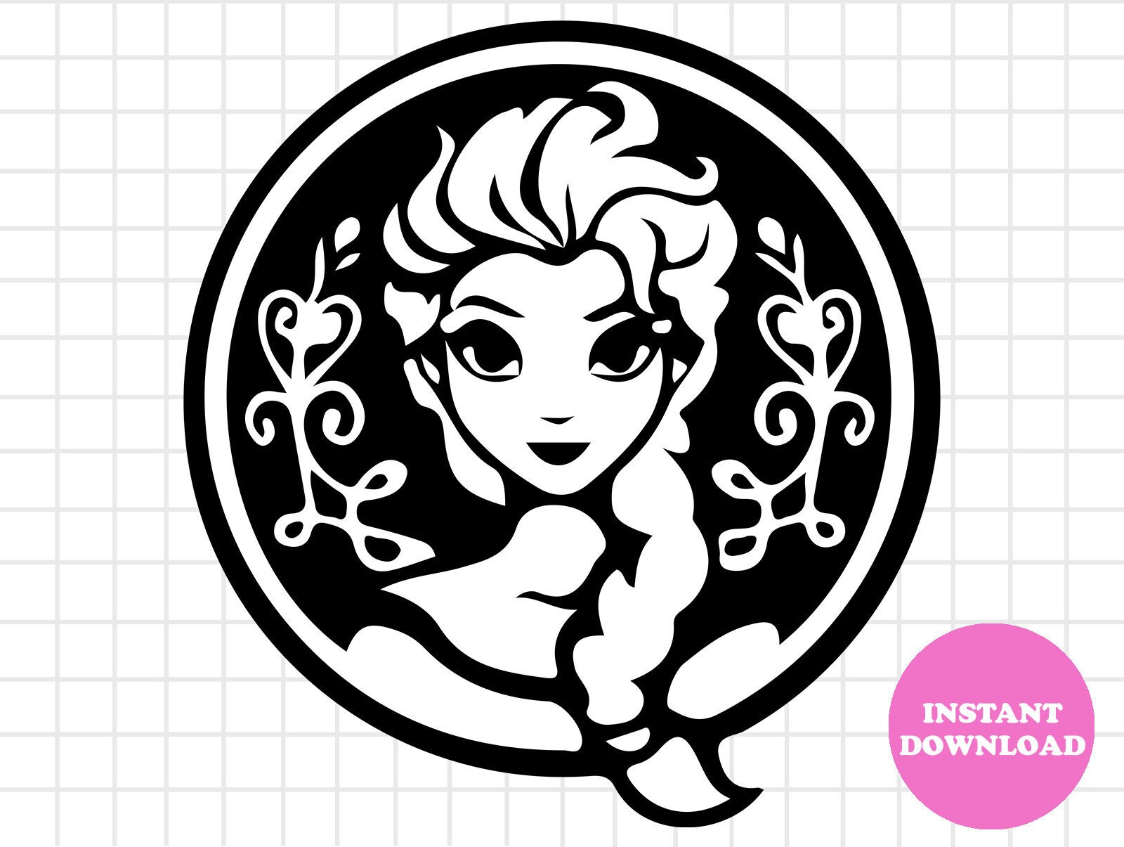 Elsa Svg Layered Frozen Elsa Clipart Cricut Digital Vector Etsy Canada