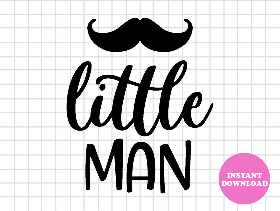 Little Man Svg Layered Item, Clipart, Cricut, Digital Vector Cut File ...