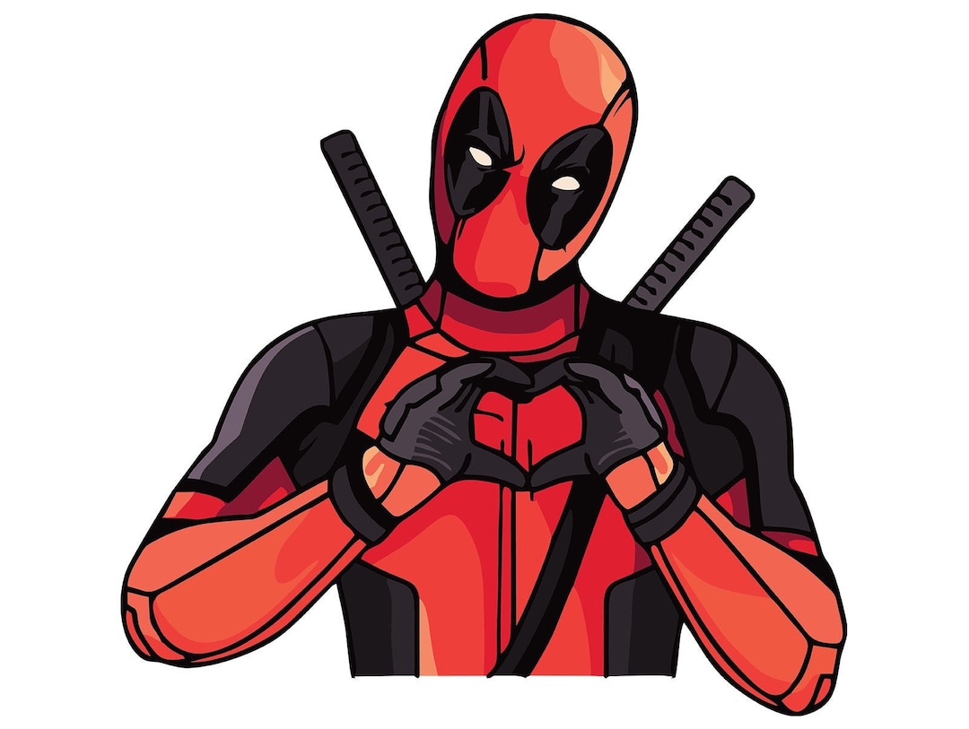 Deadpool Svg Layered ,clipart, Cricut, Digital Vector Cut File, Svg ...