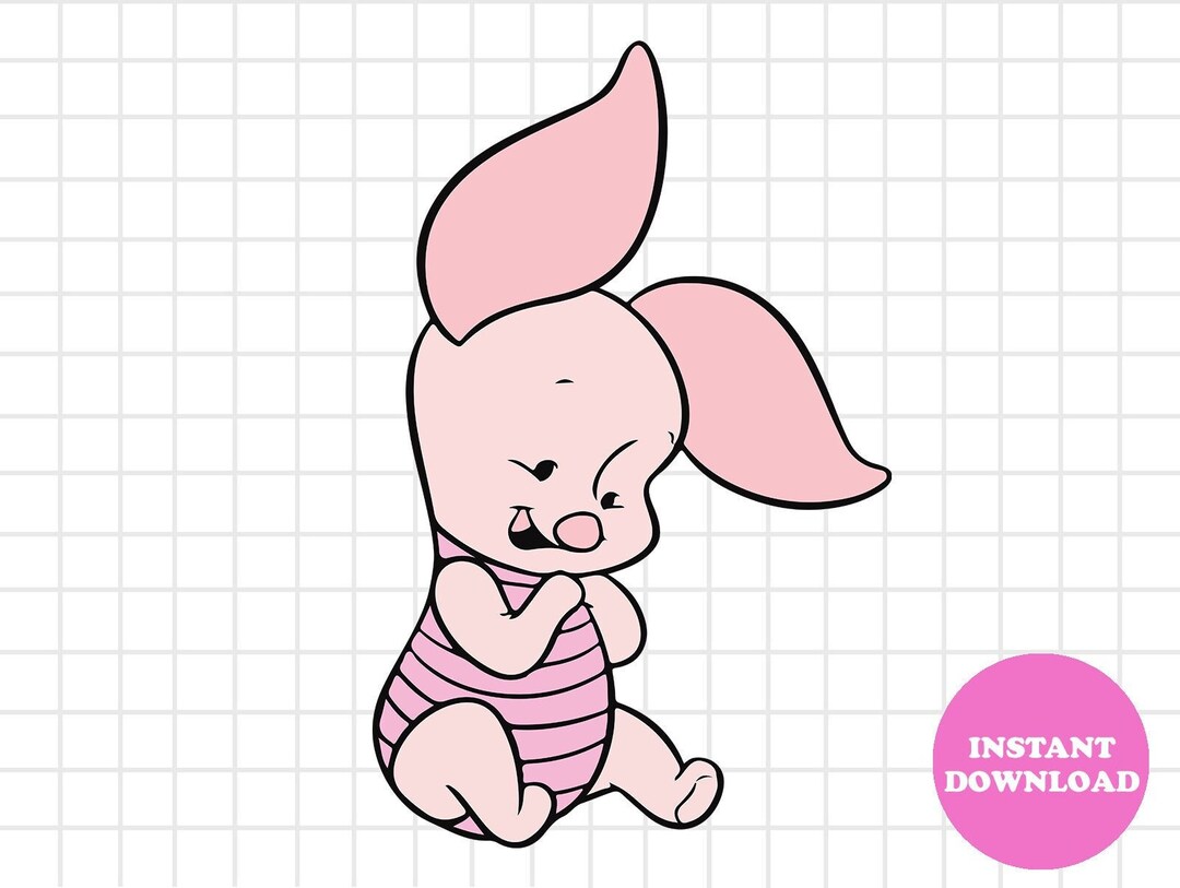 Baby Piglet Svg Layered Item, Clipart, Cricut, Digital Vector Cut File ...