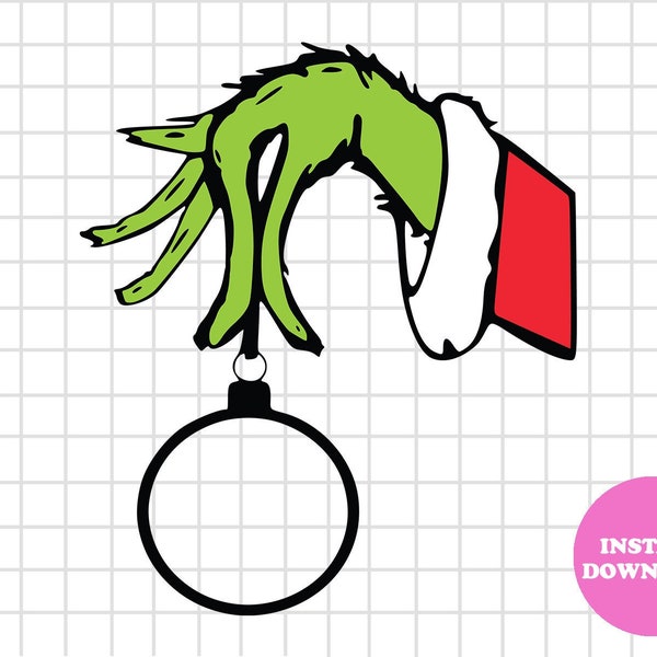 Grinch Hand Svg - Etsy
