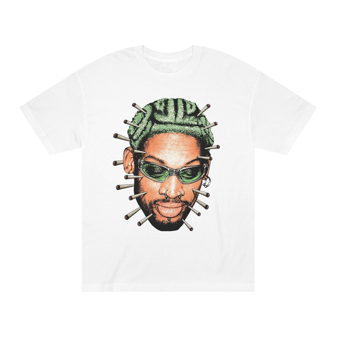 Dennis Rodman Jumboface Weedman Bootleg Vintage Graphic Tee - Etsy