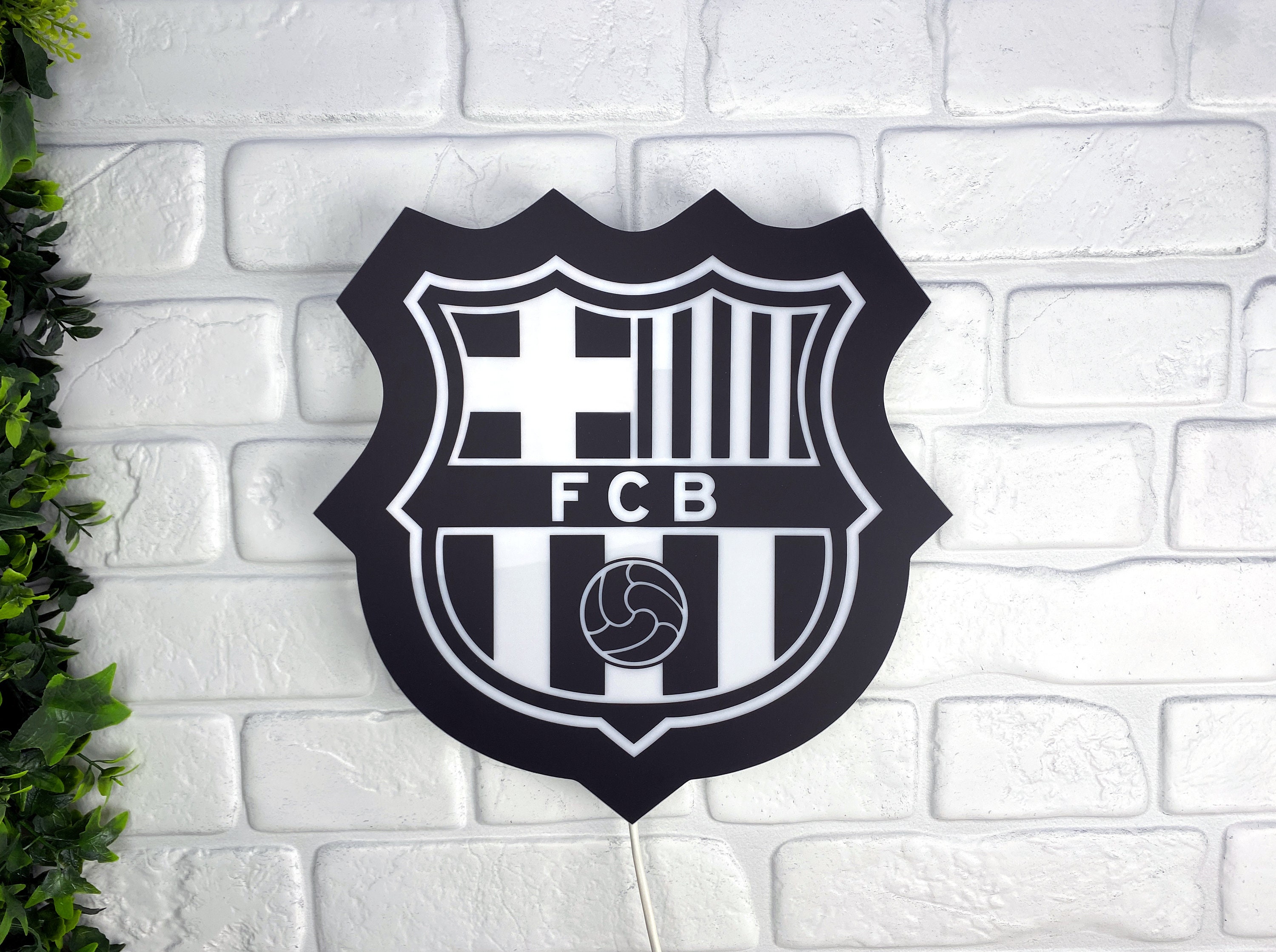 Fc Barcelona Logo White