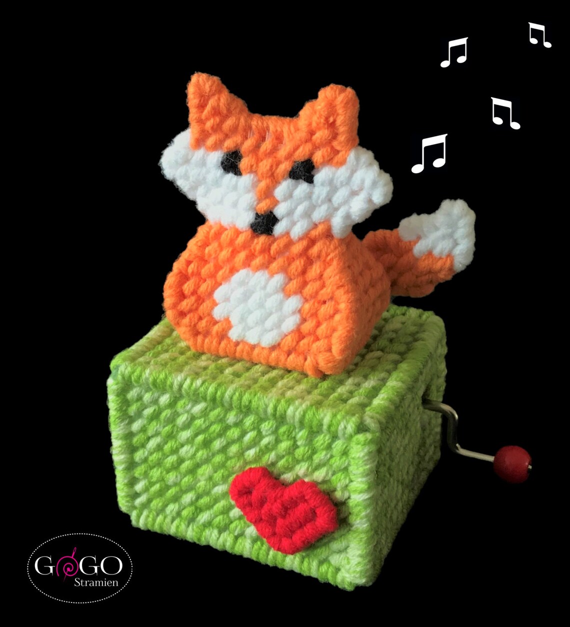 PDF Fox Music Box Pattern Plastic Canvas 7 Count English Needlepoint - Etsy