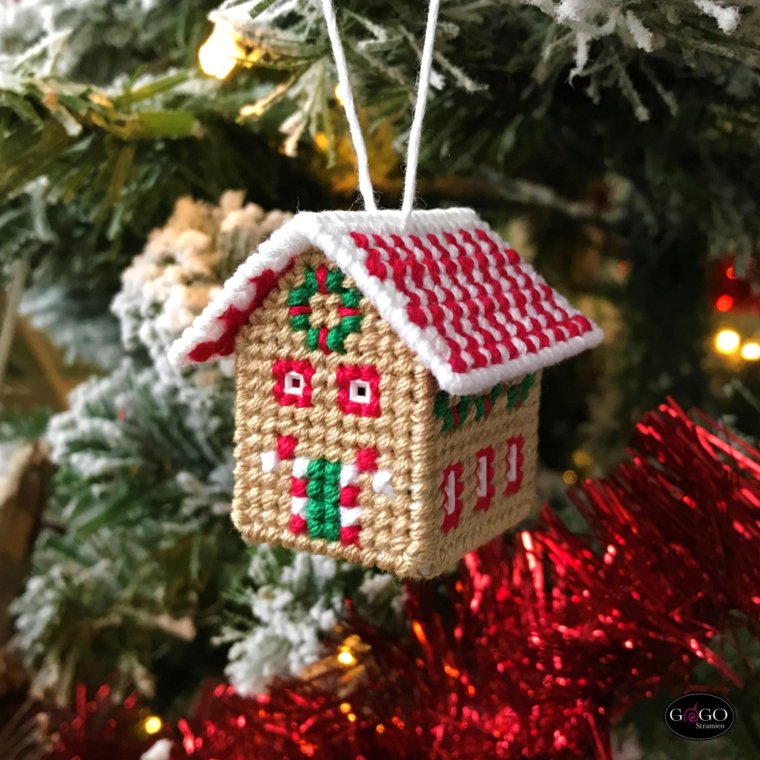 PDF Little Christmas House, Plastic Canvas Needlework, 10 Count Pattern ...
