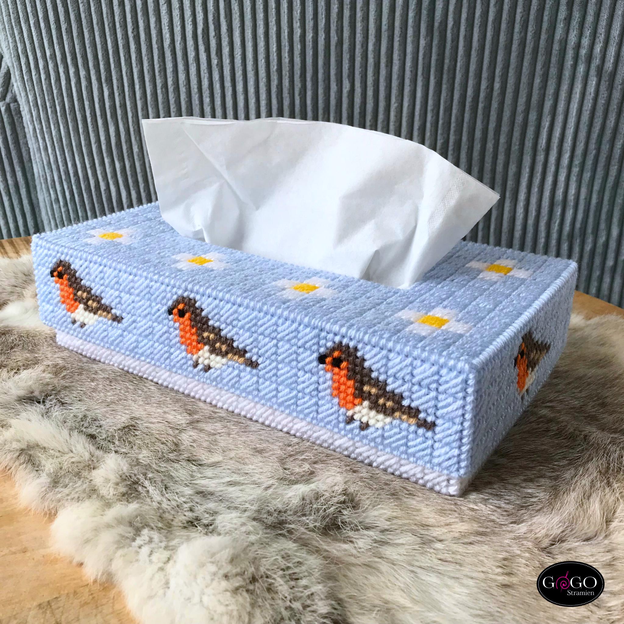 PDF Tissue Box Cover European Robin, Plastic Canvas Needlework, 7 Count ...