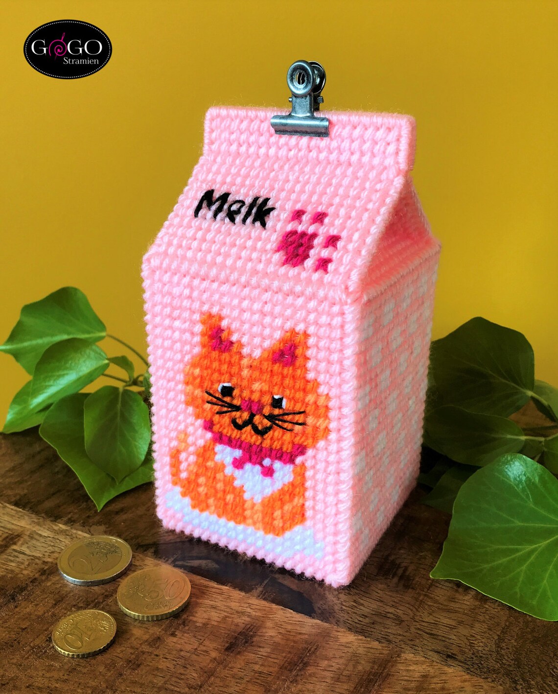 PDF Miauw Money Box Milk Carton Plastic Canvas 7 Count Pattern Kitten ...