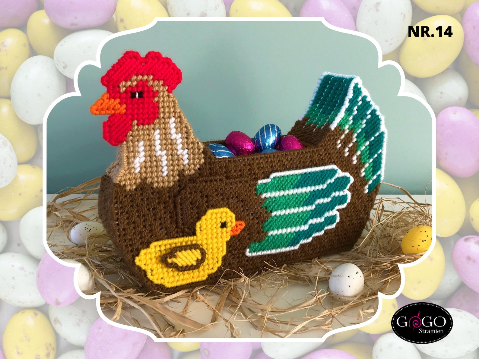 PDF Chicken Easter Plastic Canvas 7 Count Hen Chicks Booklet English ...