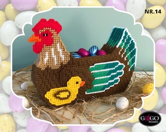 PDF Chicken Easter Plastic Canvas 7 Count Hen Chicks Booklet English ...