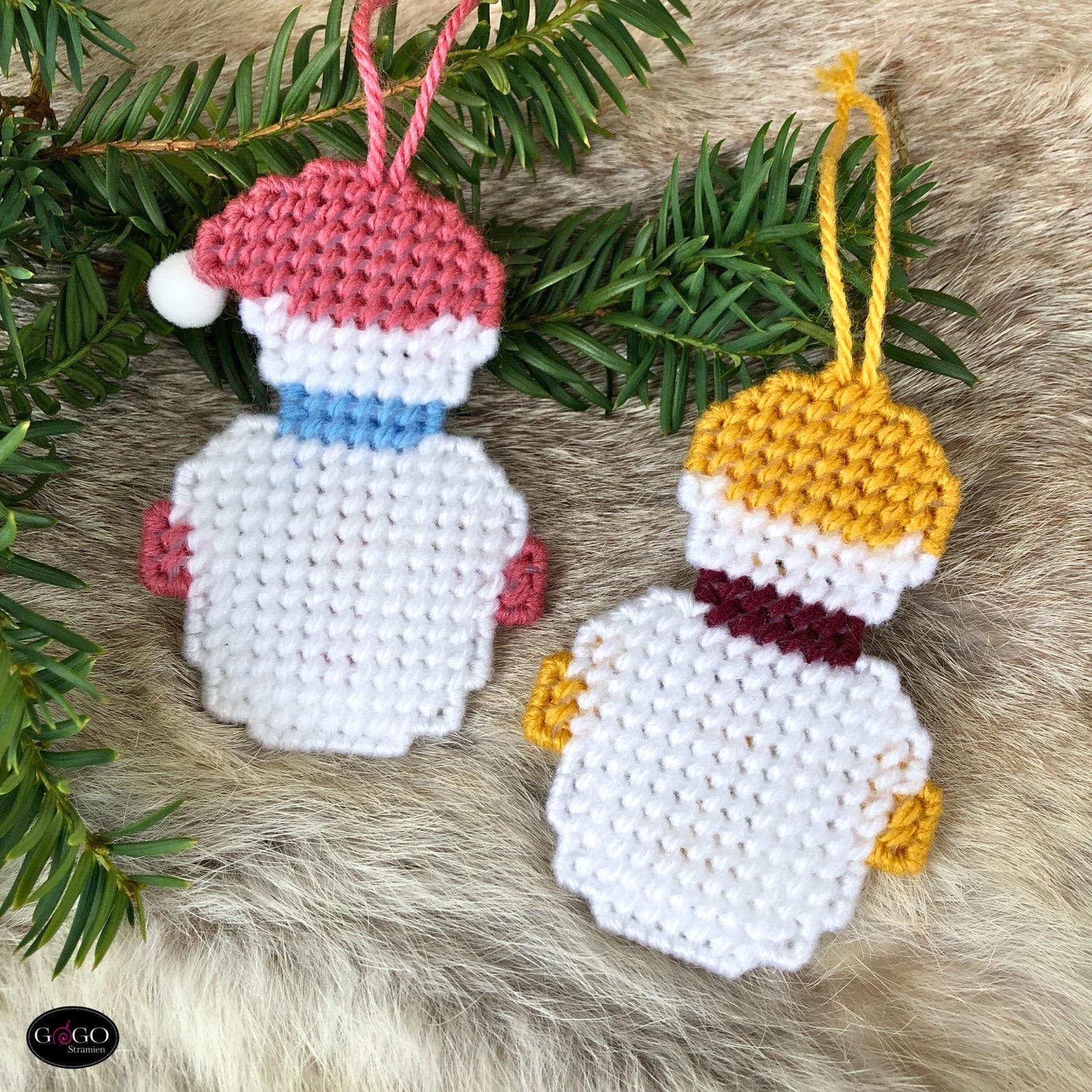 PDF Christmas Little Snowmen, Plastic Canvas Needlework, 7 Count ...