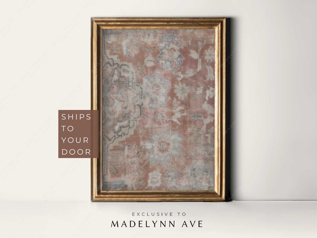 Neutral Rug Wall Art, Vintage Rug Wall Decor, Persian Rug Wall Hanging ...