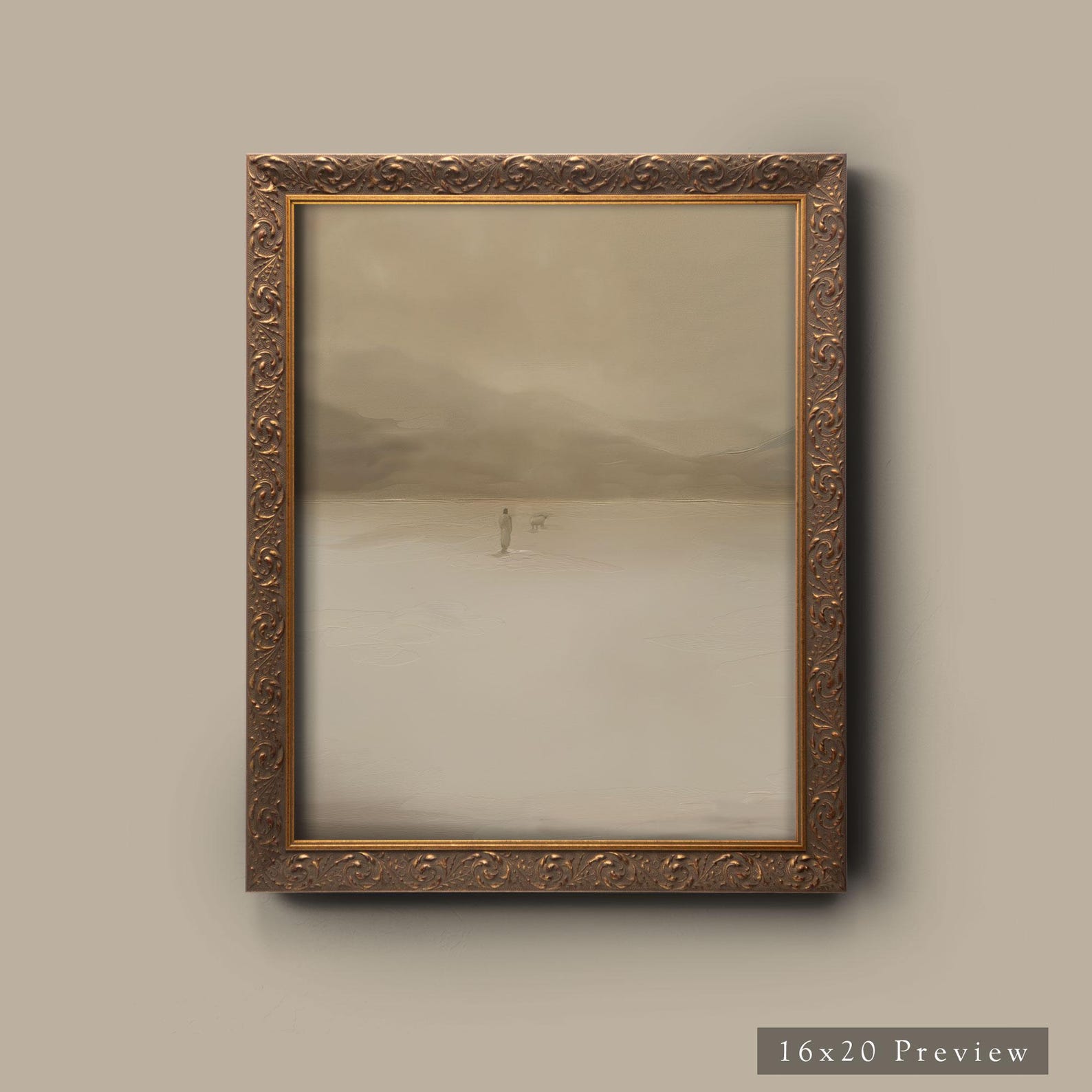Framed Christian Minimalistic Art Print - Modern Religious Wall Art ...