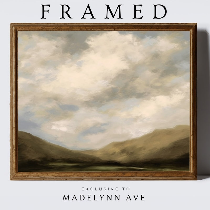 Framed Landscape Painting - Etsy