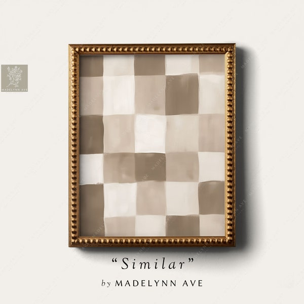 Large Checkered Wall Art - Etsy