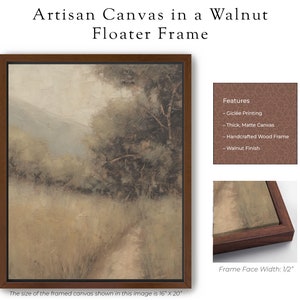 Framed Modern Rustic Landscape, Vintage Landscape, Landscape Oil ...