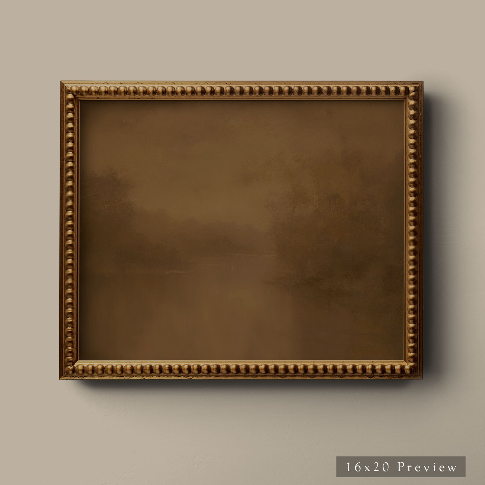 Framed Moody Art Print, Wall Art for Living Room, Trendy Oil Painting ...