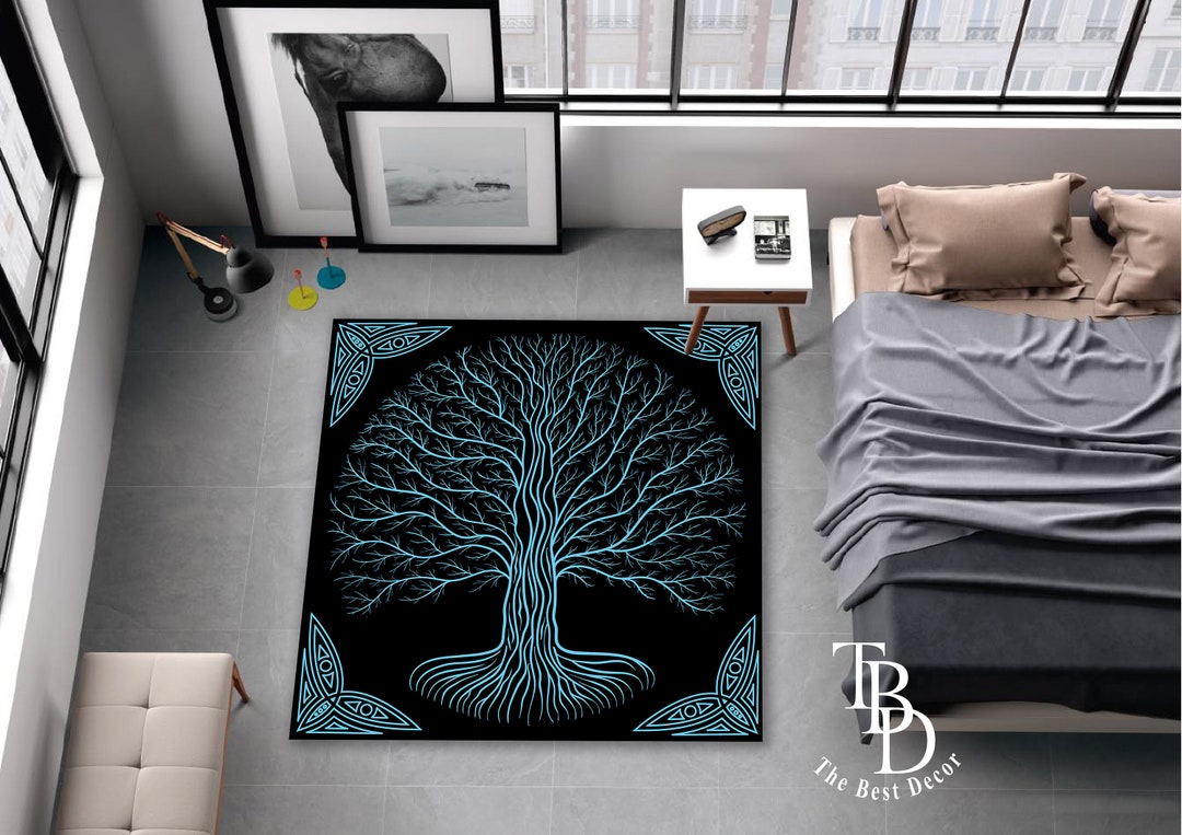 Tree of Life Decor, Tree of Life Decoration, Hippie Art Rug ...