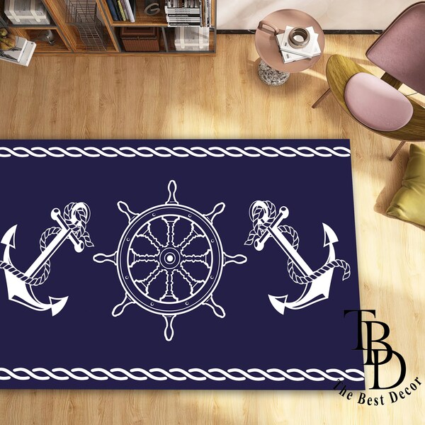 Nautical Rug - Etsy