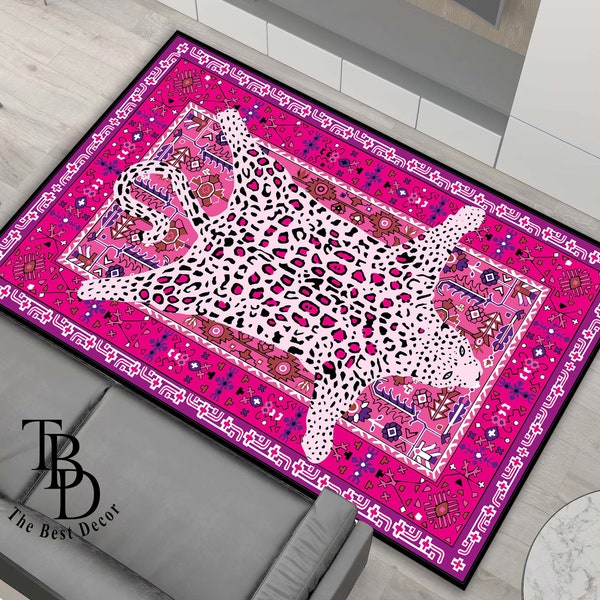 Pink Animal Rug - Etsy