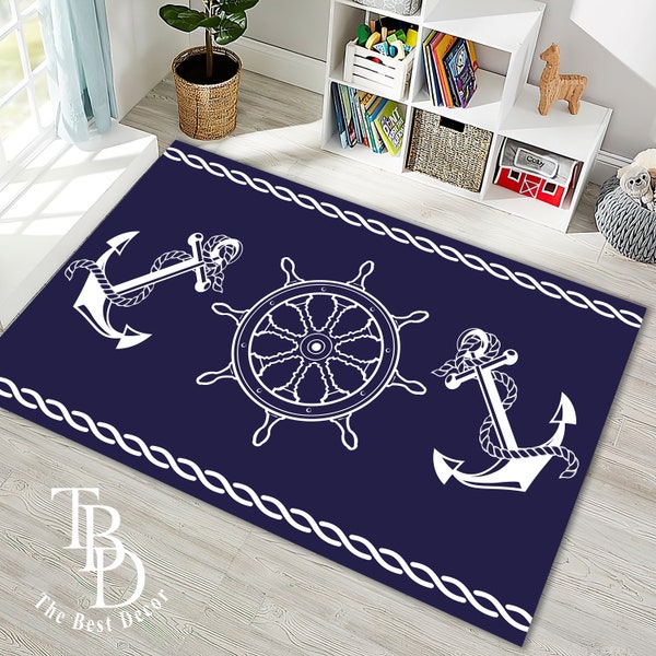 Nautical Rug - Etsy