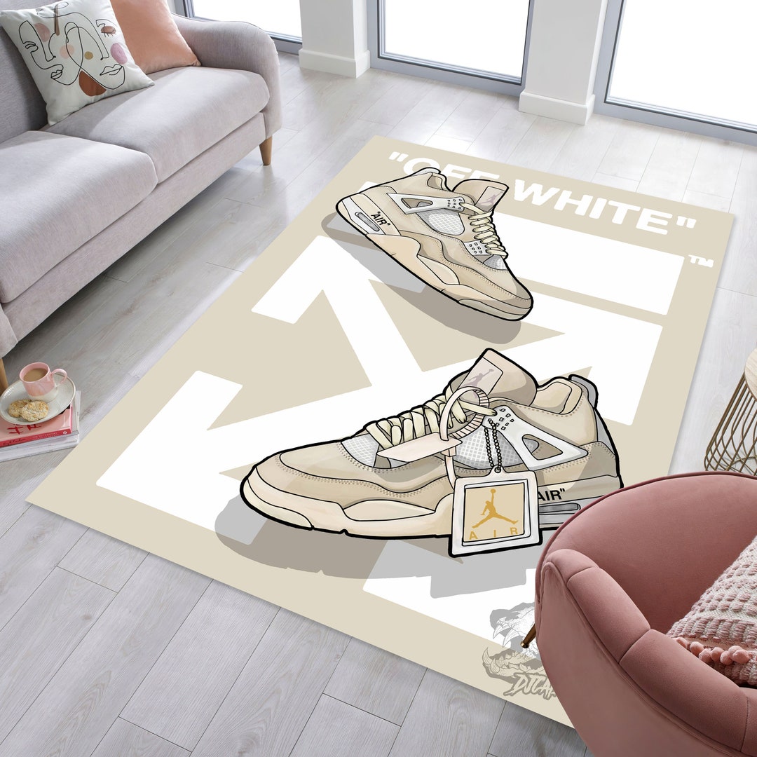 Sneakers Hypebeast Street Fashion Art Rug, Sneakers Rug, Non-slip ...