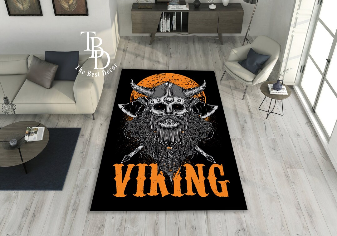 Viking Rug, Viking Pattern, Mythological Rug, Scandinavian Myth, Nordic ...